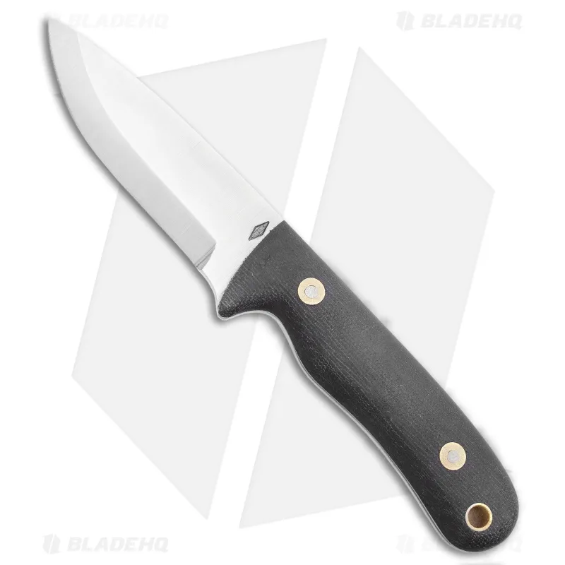 Battle Horse Knives Pit Bull Fixed Blade Black Micarta (3.625" Scandi ...
