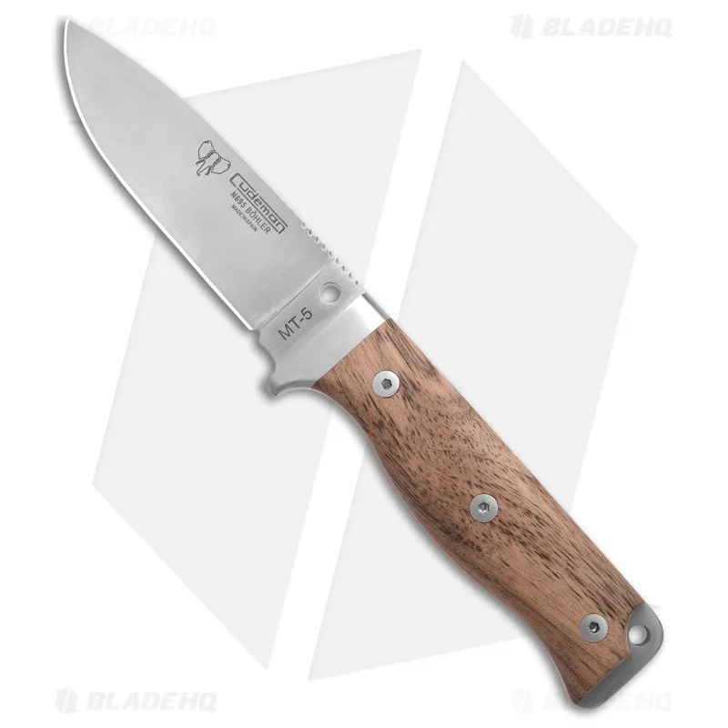 Cudeman MT5 Fixed Blade Knife Walnut Wood (4.25" Satin) - www ...
